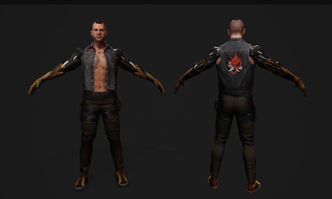 Create 3d model vrchat avatar gmod character modeling for games and 3d ...