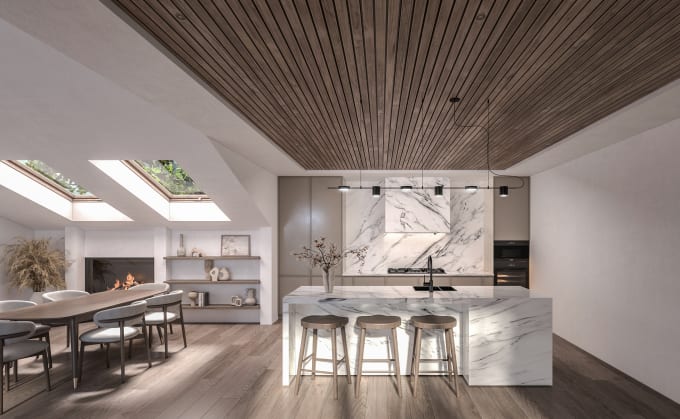 Design and visualize kitchen interiors with photorealistic renderings ...