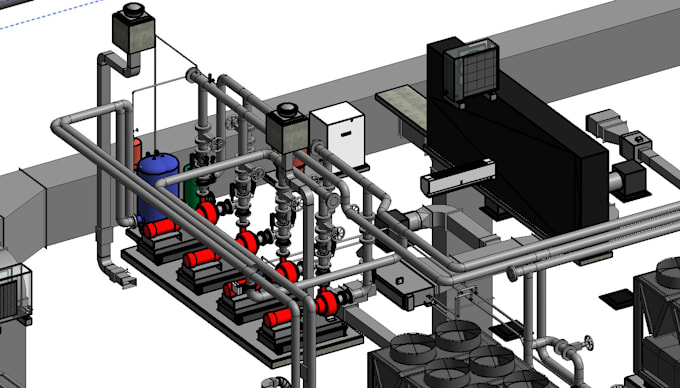 Do hvac drafting and modeling in revit rm by Don_ruchira | Fiverr