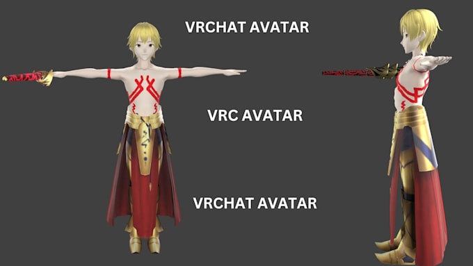 Custom 3d character model, vrchat avatar, anime avatar, vtuber or vrm ...