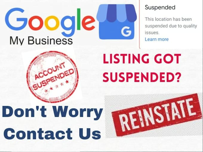 Create, gmb ranking, reinstate fix suspend google business listing and ...