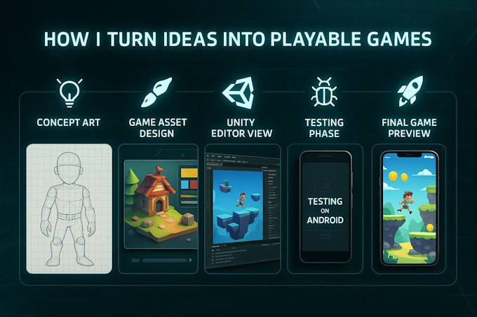 Develop unity 2d and 3d mobile games with ads, in app purchases, and multiplayer by Asadali_dev ...