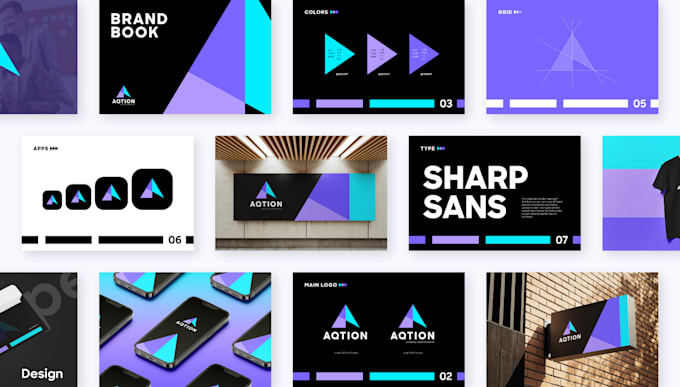 Design a modern and simple brand style guide for your brand by ...