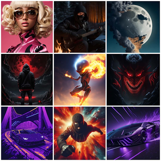 Create custom graphics with ai for any use by Heyokaa | Fiverr