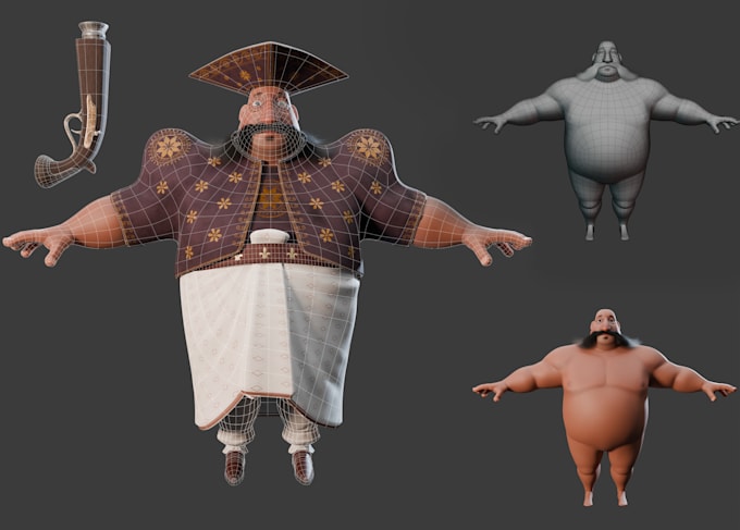 Sculpt and modeling stylized 3d character by Sasankaprabudda | Fiverr