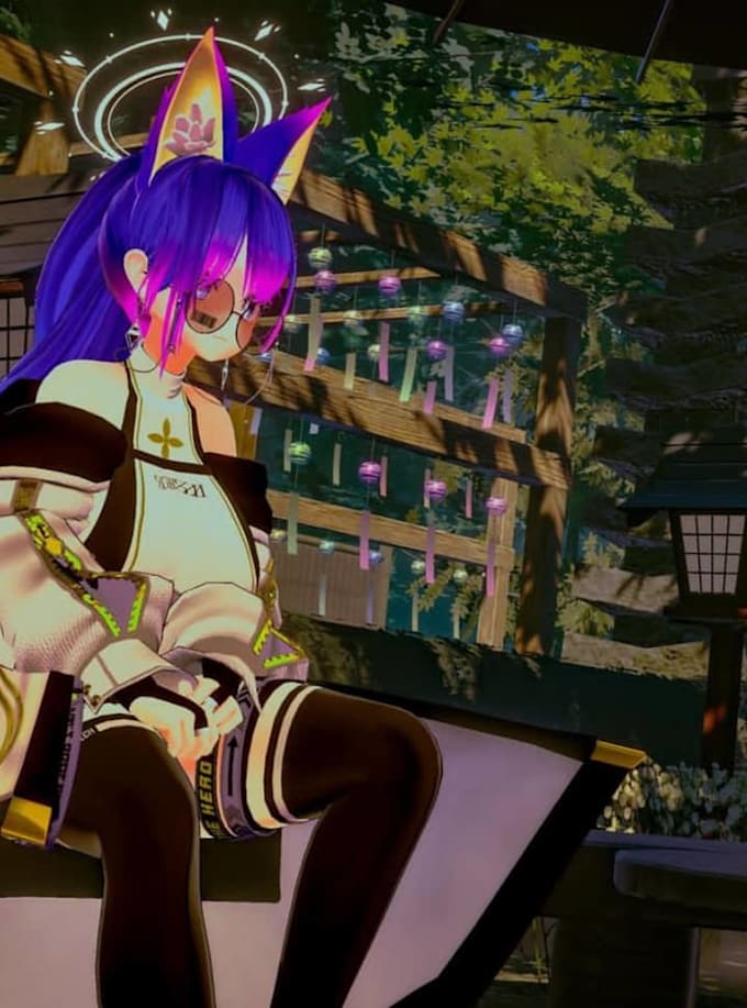 Model and rig vrchat avatar vtuber model 3d model vrc avatar vseeface ...