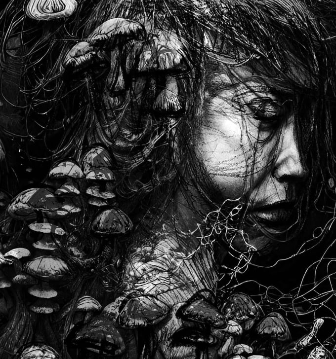 Create beautiful dark illustrations by Delvedova | Fiverr