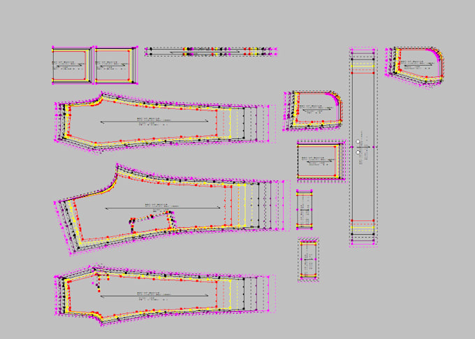 All kind of clothing sewing pattern and cad grading dxf by ...