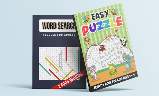 Create custom puzzle book interior and cover for amazon kdp by Rana018 ...