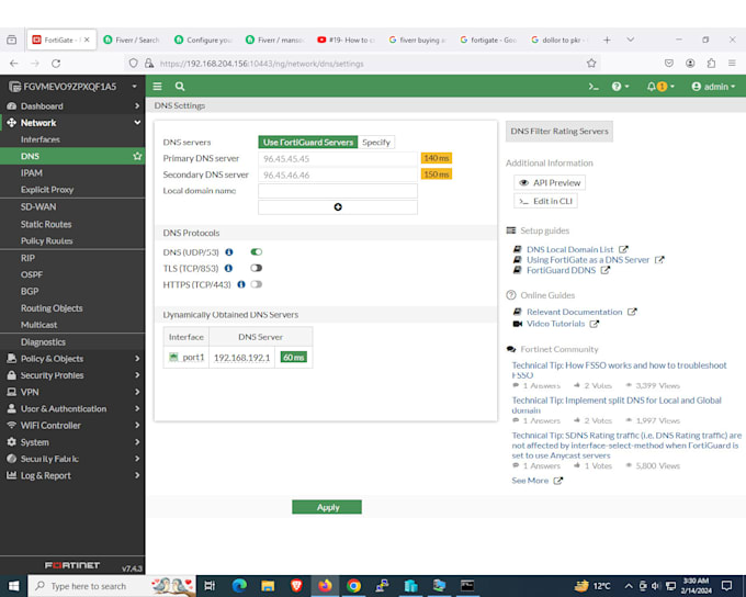 Configure fortinet fortigate firewall by Mansoorkhan720 | Fiverr Configure fortinet fortigate firewall by Mansoorkhan720 | Fiverr