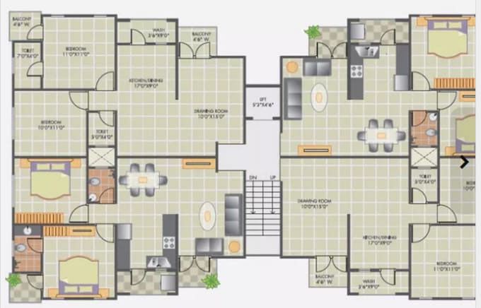 Drafting accurate and detailed 2d house plans by Sam_india | Fiverr