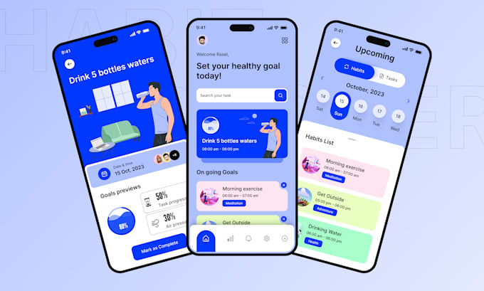 Do awesome mobile app ui ux design by Creativework007 | Fiverr
