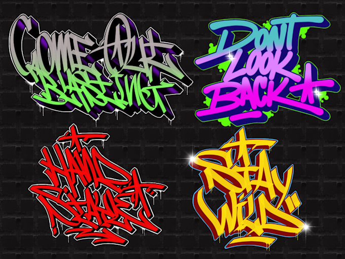 Create a graffiti handstyle tag for your name or logo by Avanstudio ...