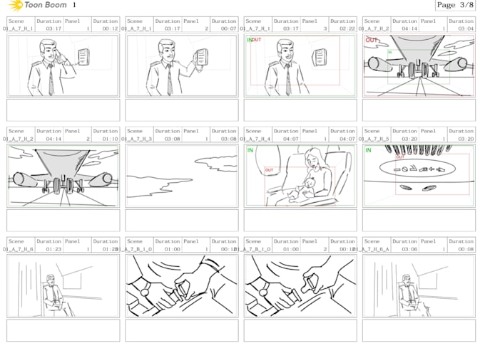 Do storyboards for film, animation, games, tv commercials by Mehdiadibi1364 | Fiverr