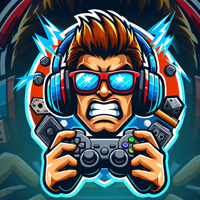 Design awesom furious gamer e sport cartoon mascot logo only 15 hours ...