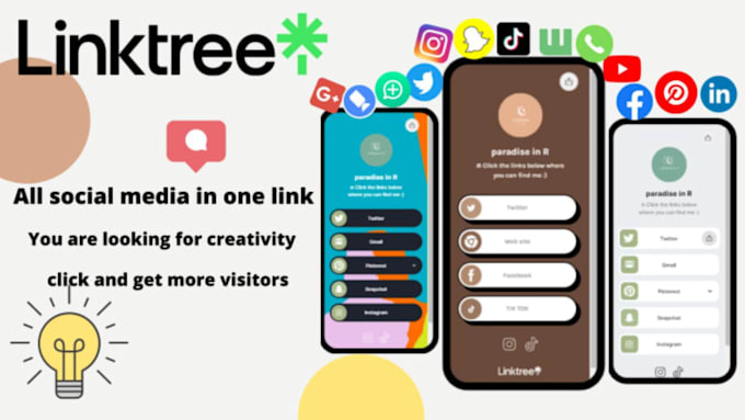 Create your linktree profile from dull to dazzling in a zip by Nisar53 | Fiverr