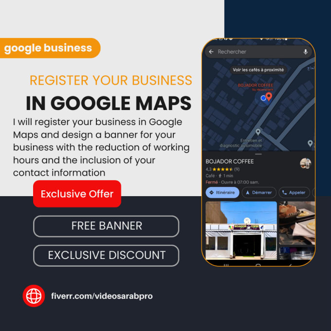 Register your business in google maps and free banner by Videosarabpro ...