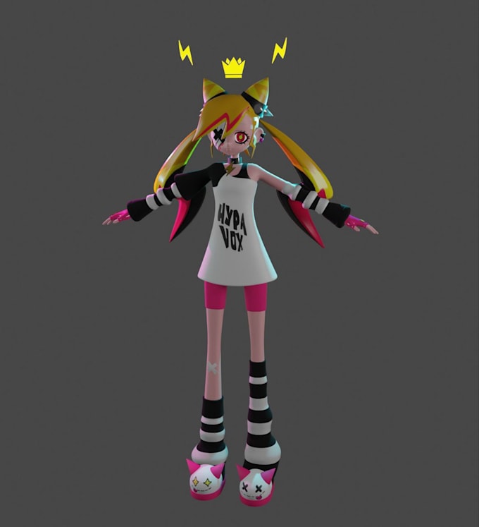 Create 3d model vr chat avatar, vrc avatar vrchat avatar 3d vtuber ...