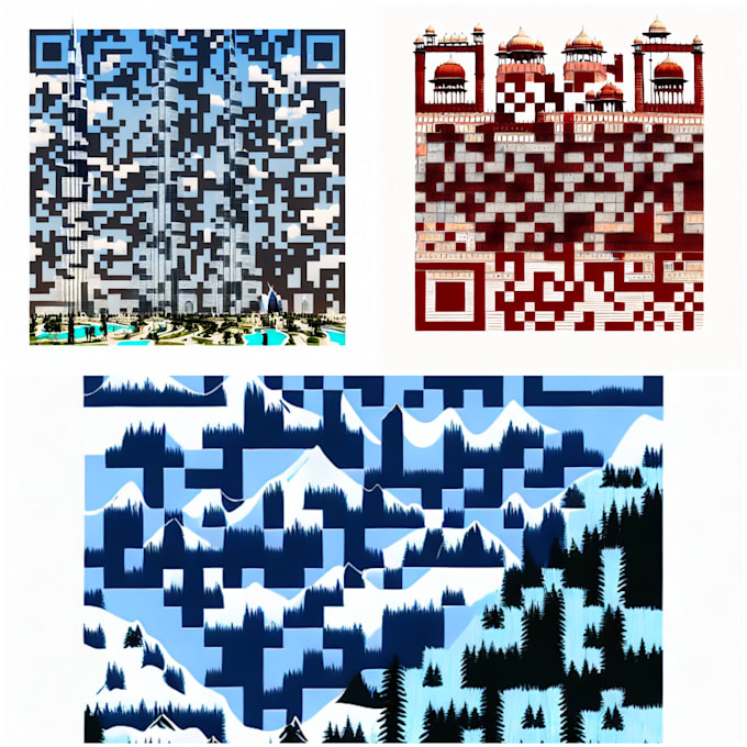 Generate amazing and unique qr code with logo in any image by Shi123mx ...