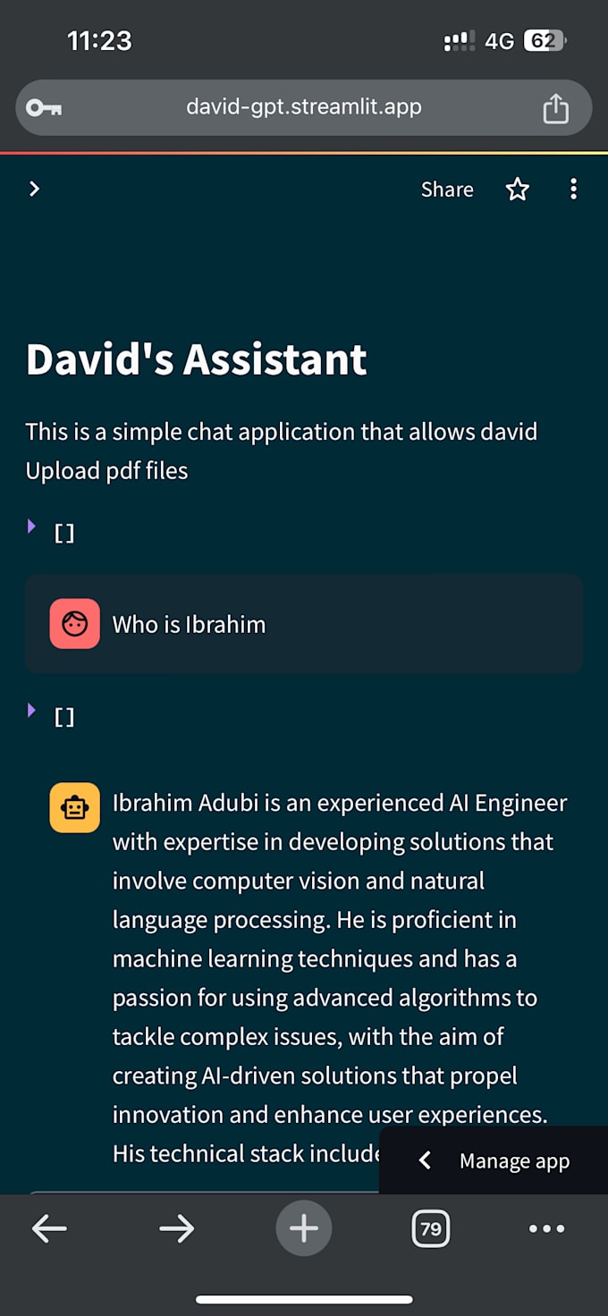 Create your streamlit chatbot and integrate openai api, llm, and langchain by Ibrahim_adubi | Fiverr