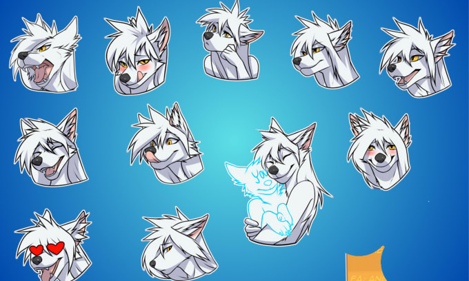 Draw Cute Nsfw Furry Telegram Stickers Animated Discord Twitch Emote