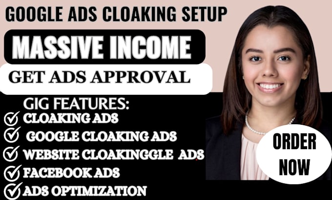 Help you setup approved cloaking ads, google ads cloaking, or link ...