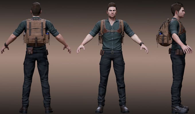 Do 3d character model, sculpt3d, spline3d, 3d model for web, 3d human ...