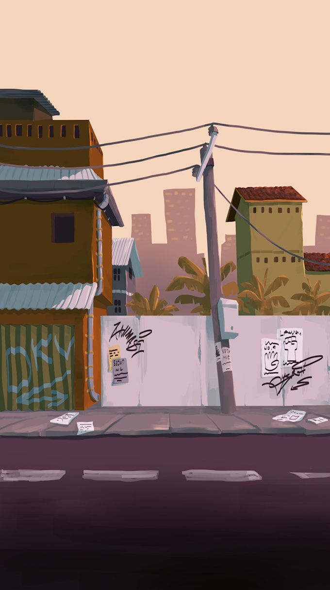 Make environment background illustration for animation by Ibnunafis ...