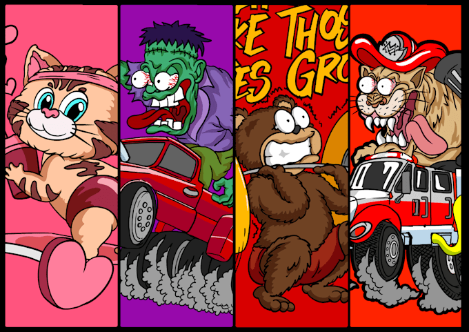 Draw custom cartoon character illustration or cartoon mascot by ...