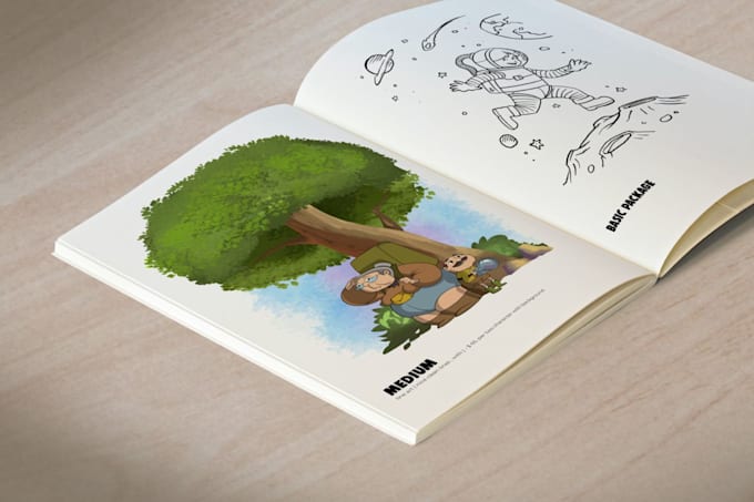 Create children book with cute illustration by Mardijk | Fiverr