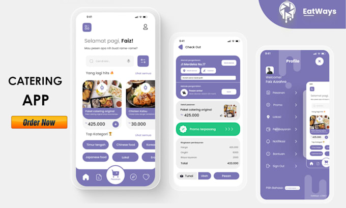 Develop catering app, food delivery app, pizza delivery app by Icareapp ...