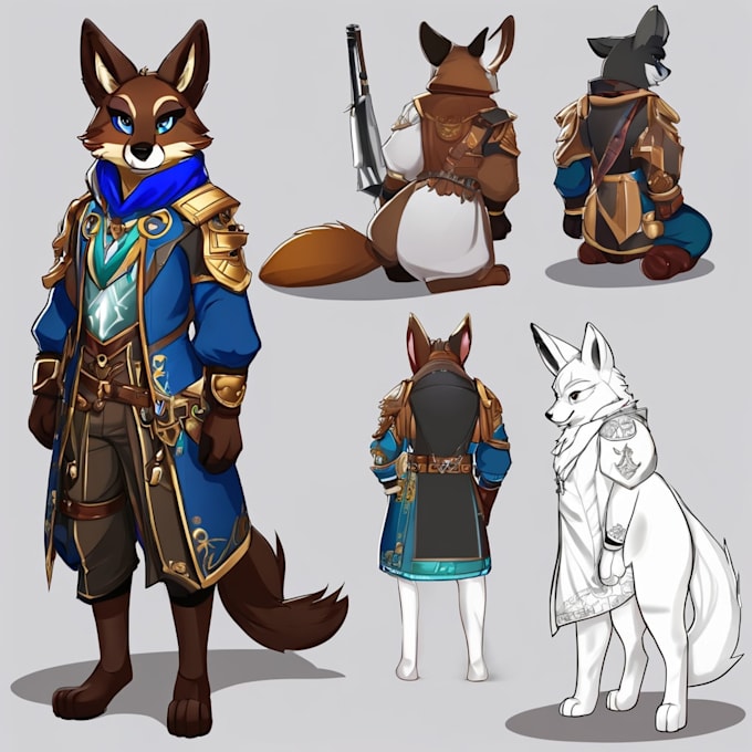 Draw unique furry and cute art for you by Arundinax | Fiverr