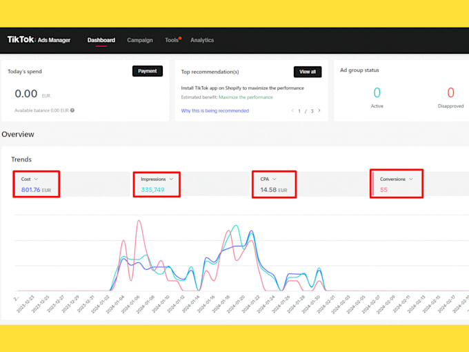 Run and manage shopify tik tok ads, tiktok advertising, tik tok ads campaign by Adspecialyst ...