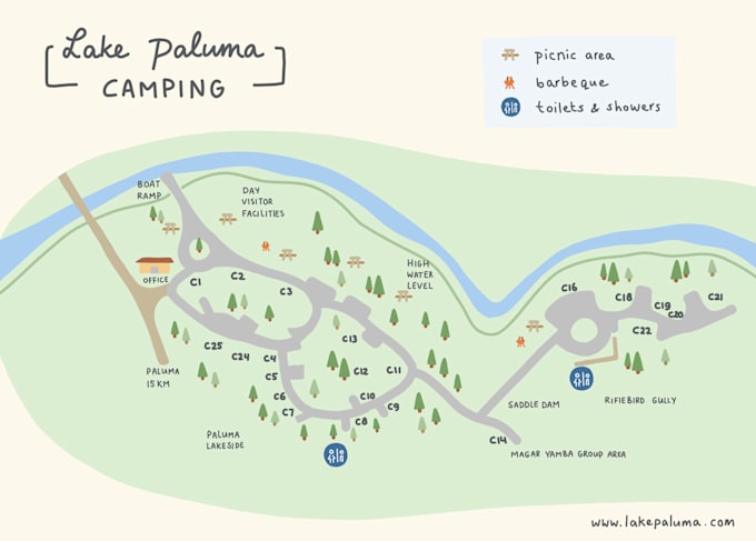 Create a hand drawn illustrated map by Paperclear | Fiverr