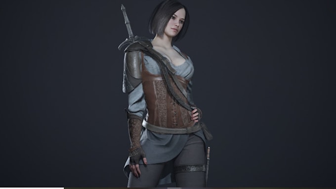 3d game character, 3d armor, 3d game assets, 3d character model by Kimahdar | Fiverr