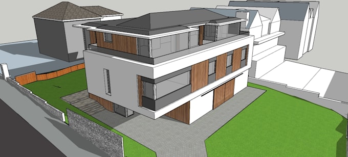 Create 3d sketchup models architecture by Russelldowney | Fiverr