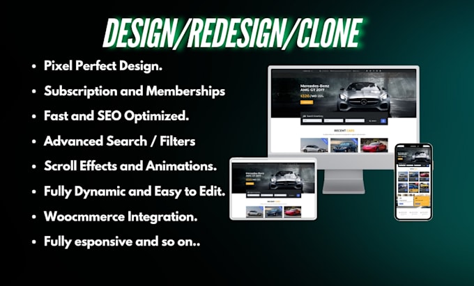 Design, redesign, rebuild, duplicate, copy clone or revamp wordpress ...
