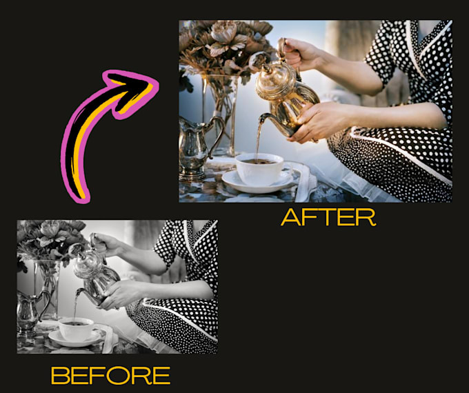 Turn your black and white pictures in amazing colors by Shumailak4739 | Fiverr