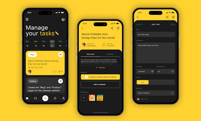 Design modern app ui ux design, appstore screenshots, figma app design ...