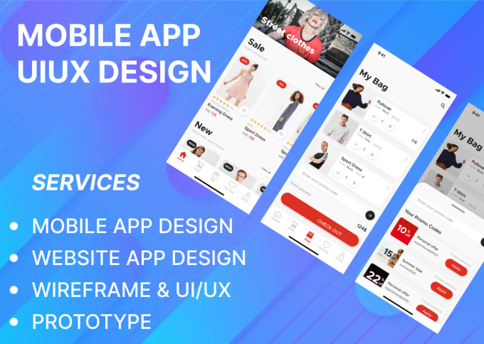 Design mobile app, ui ux design and website in figma by Hamza5436 | Fiverr