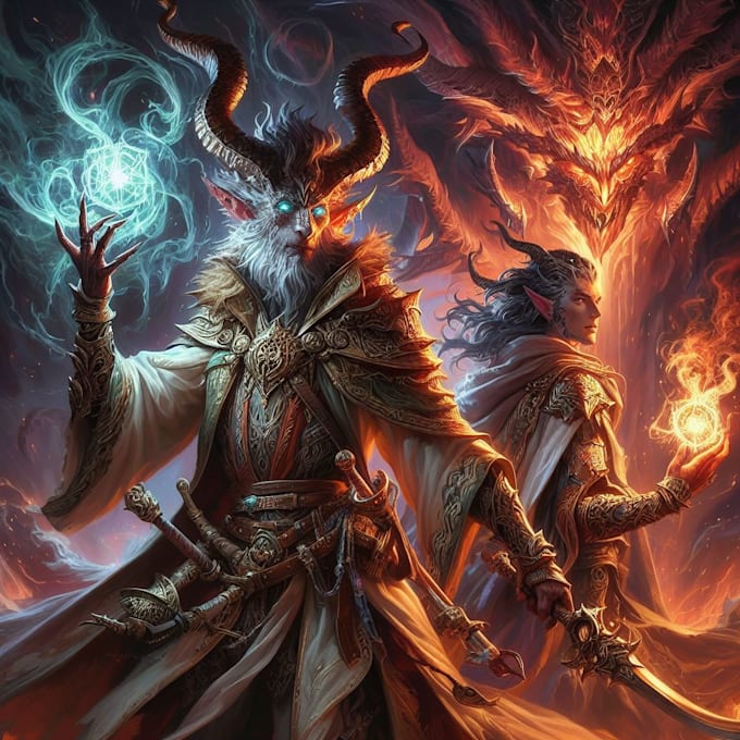 Make a fantasy dnd character dnd concept art by Importeden | Fiverr