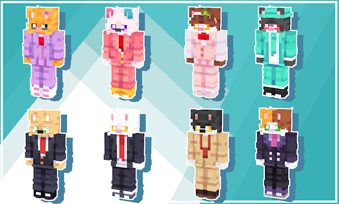 Create best custom minecraft skin with your idea by Kord__ | Fiverr