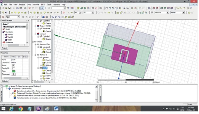 Do antenna designing using hfss cst software by Junaid00067 | Fiverr