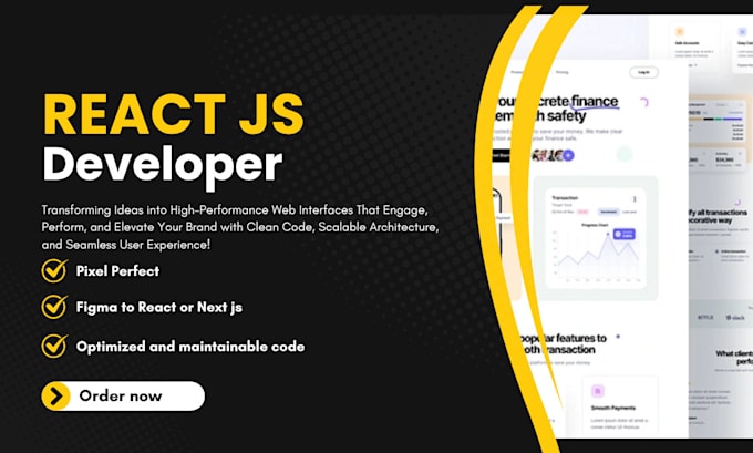 Do front end development using react js or next js by Sobuz_88 | Fiverr