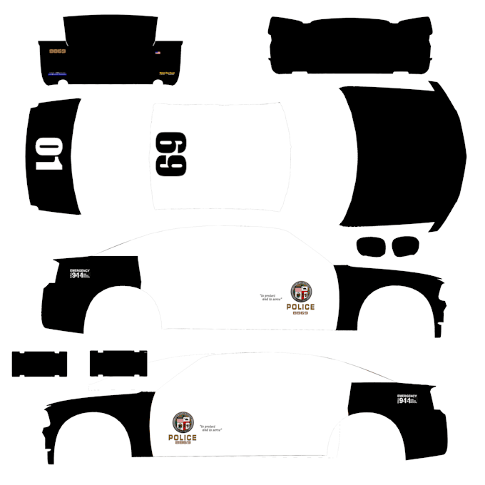 Make fivem police car livery by Bossrider9 | Fiverr