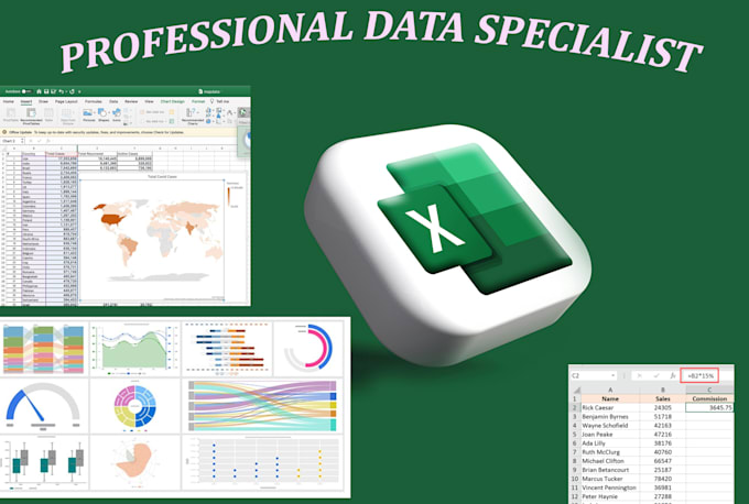 Do excel data spreadsheet, manipulation, analysis, graphs by Saddamkhan01 | Fiverr