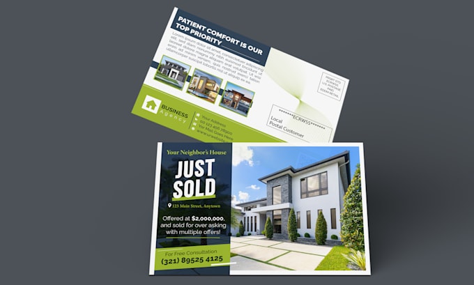 Design real estate direct mail eddm postcard promotional flyer mailer ...