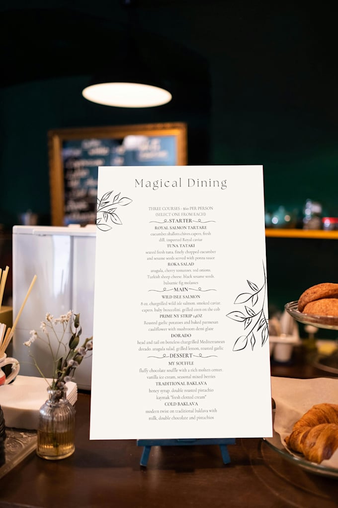 Tv and normal restaurant menu design by Olcaykaya | Fiverr