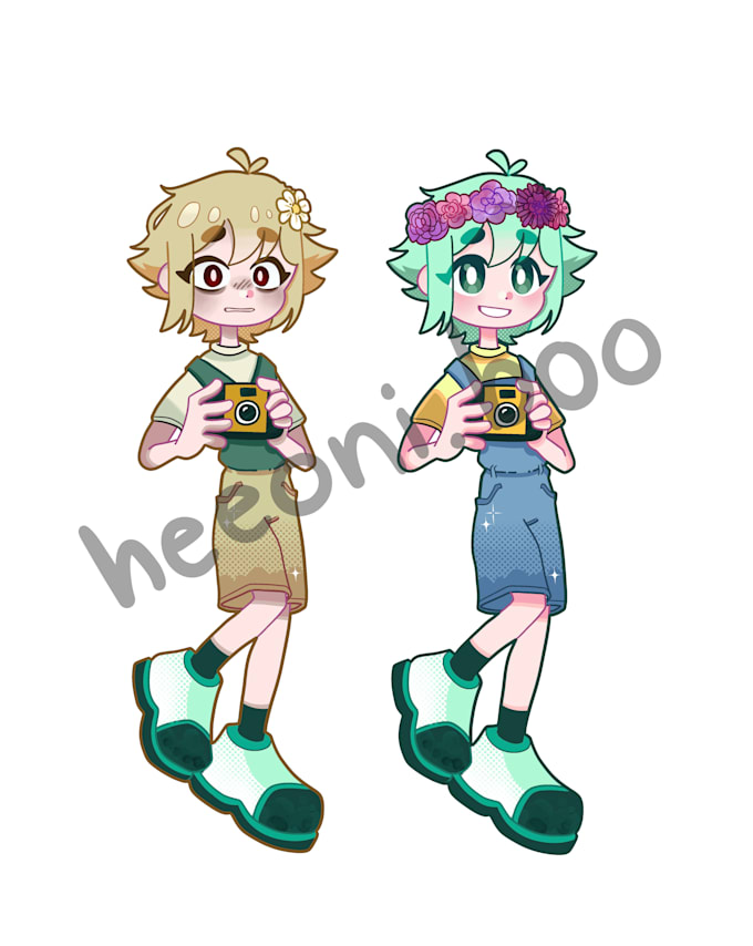 Make you a goofy lil chibi character by Heeoni_boo | Fiverr