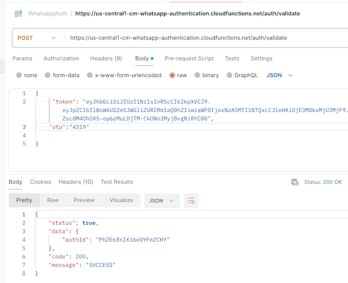 Help to create otp authentication using whatsapp by Mehtaparam | Fiverr
